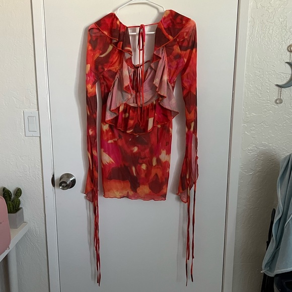 Dresses | Y2k Ruffle Mini Dress | Poshmark